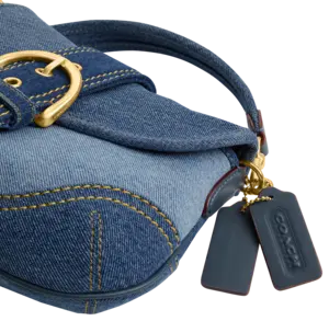 Coach Soho Bag In Repurposed Denim - Brass/Blue Multi | Editorialist